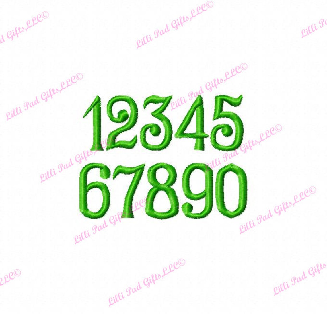 Pickle Machine Embroidery Font Sizes 234 - Etsy