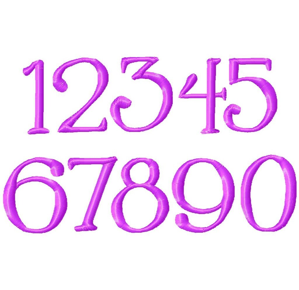 Mini Dimples Machine Embroidery Font Sizes .5in. half Inch | Etsy