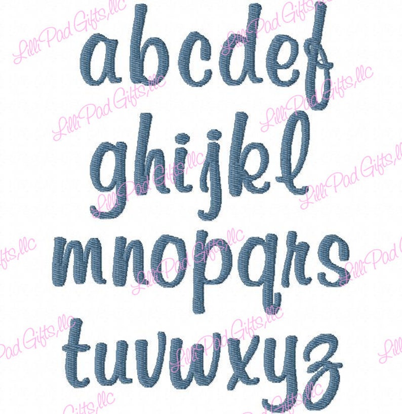 SUPER JUMBO Murphy Script-lower Case Machine Embroidery Font | Etsy