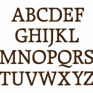 Mini Wood - .5in. (half Inch) - Machine Embroidery Font - BUY 2 Get 1 ...
