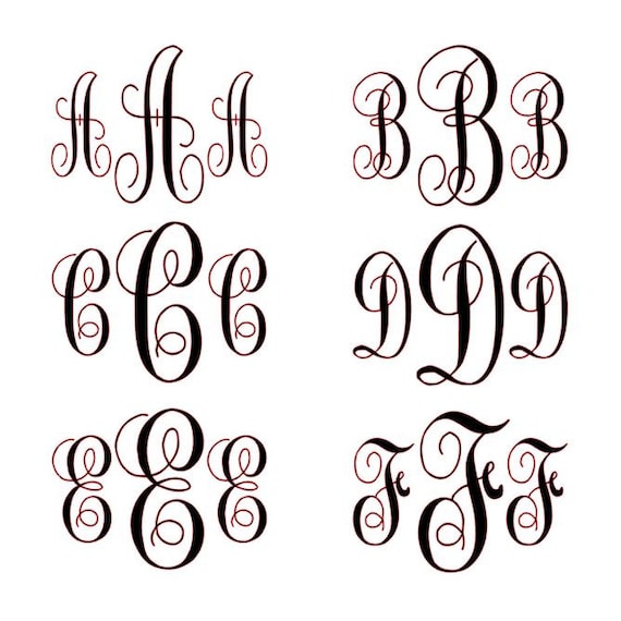 Script Monogram Font