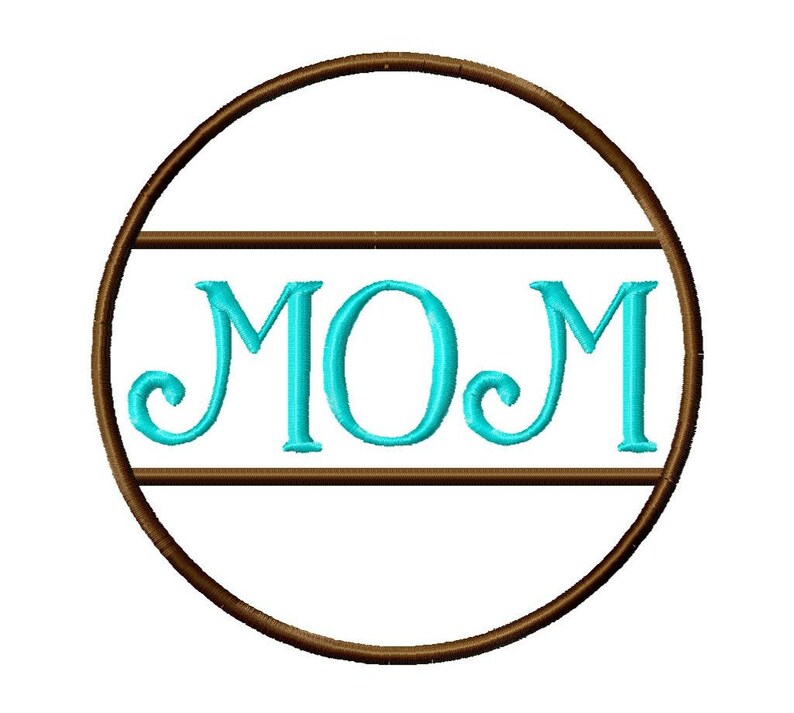 Circle Name Applique Frame Machine Embroidery Design 9 | Etsy