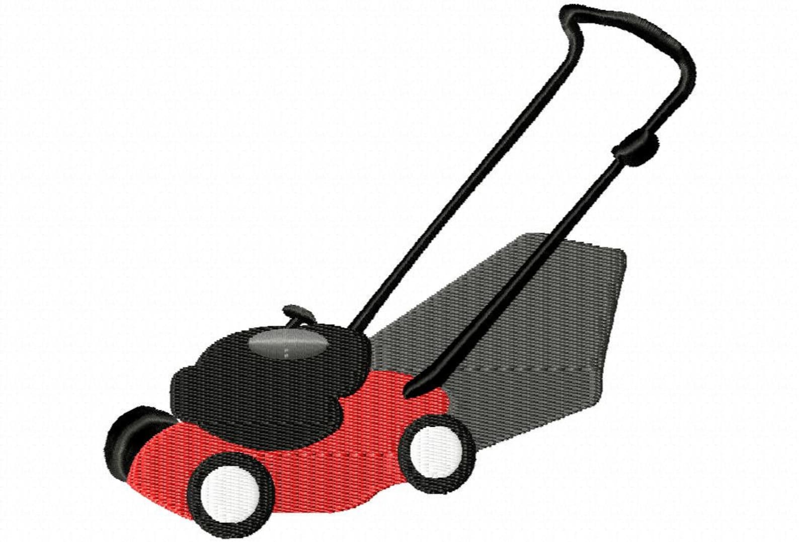 Lawnmower - Machine Embroidery Design - 6 Sizes, Lawn, Mower, Grass ...