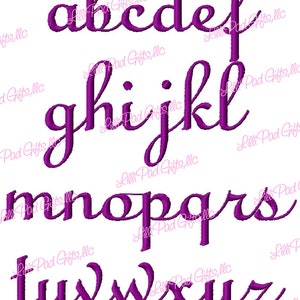 Annie Script Machine Embroidery Font - BX - Sizes 1",2",3",4" BUY 2 Get ...