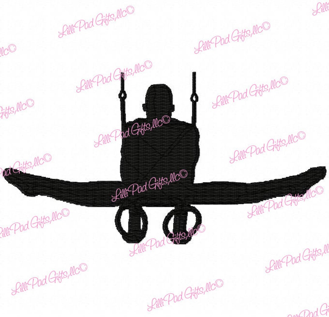 Gymnast-rings - Machine Embroidery Design - 9 Sizes - Etsy