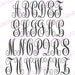 SUPER X Jumbo ABC Script Machine Embroidery Font - Sizes 10", 11" & 12 ...