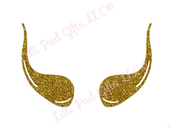 Vikings Horns-only - Cut File - Instant Download - SVG and DXF for ...