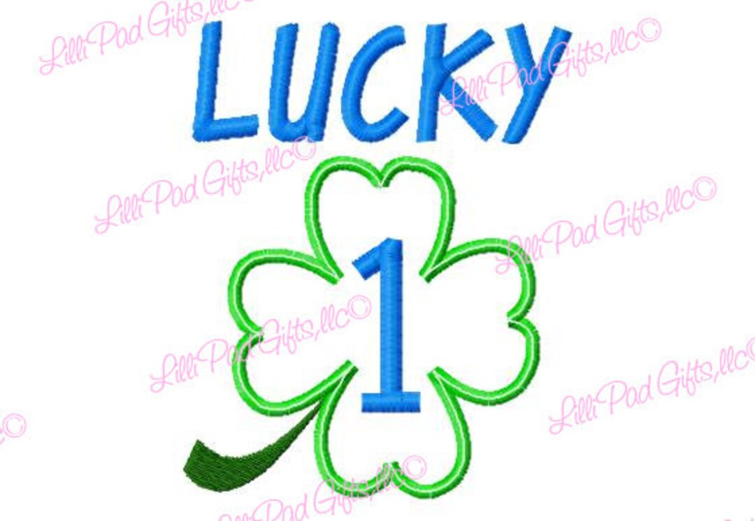 Lucky 1 - Boy Applique - Machine Embroidery Design - 6 Sizes, St ...