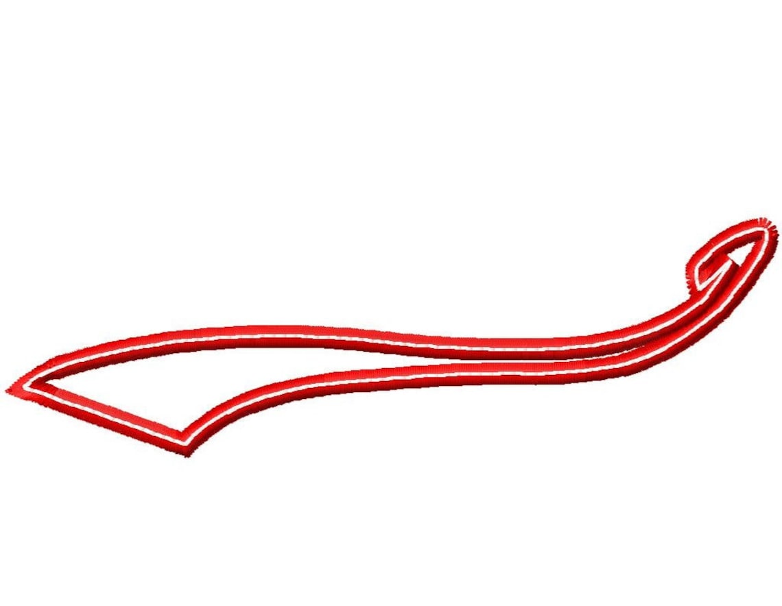 Baseball Swoosh - Applique - Machine Embroidery Design - 8 Sizes - Etsy