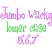 JUMBO Wacky Lower Case Letters Machine Embroidery Font Sizes 5,6,7 BUY ...