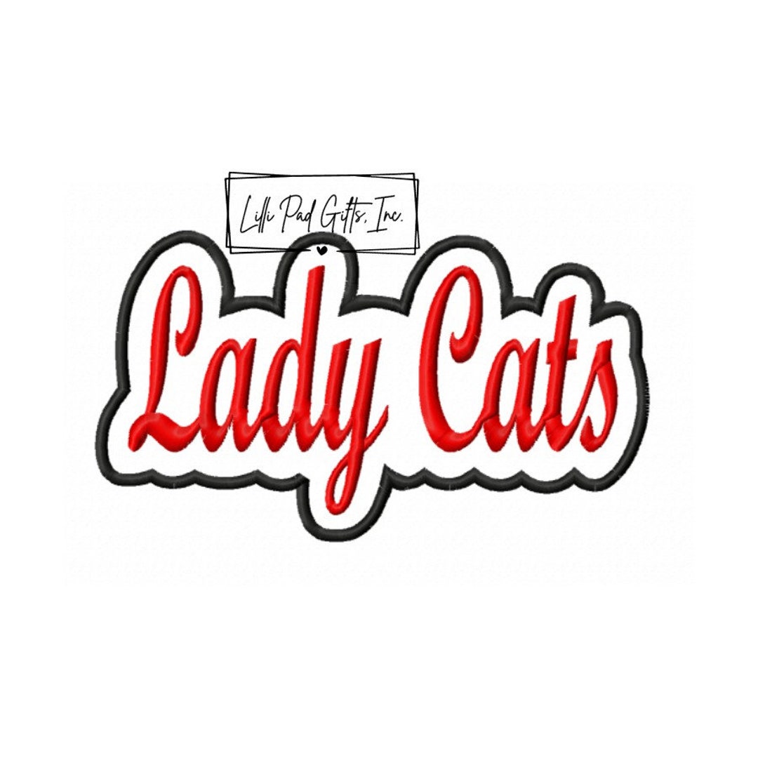 Lady Cats - Outline Applique - Machine Embroidery Design - 10 Sizes ...