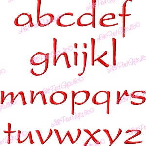 Mini Tavern Machine Embroidery Font - Sizes .5in. (half Inch) BUY 2 Get ...