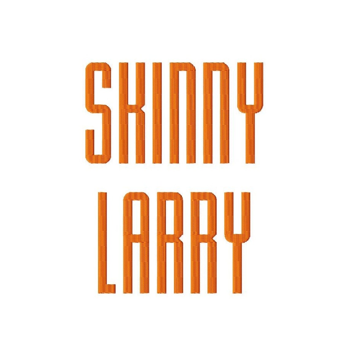 JUMBO Skinny Larry- Machine Embroidery Font - Sizes 5",6",7" BUY 2 Get ...