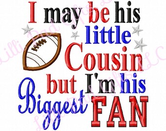 Little Cousin Biggest Fan Football - Etsy