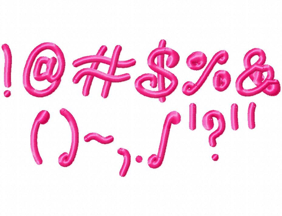 Ellie LILLI PAD EXCLUSIVE Machine Embroidery Font Sizes | Etsy