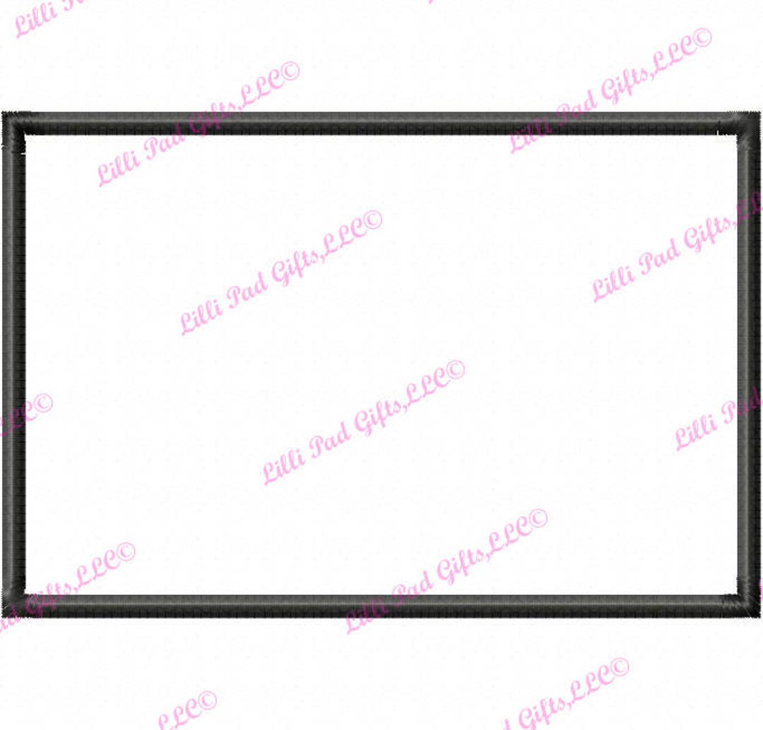 Rectangle - Applique - Machine Embroidery Design - 14 Sizes - Etsy