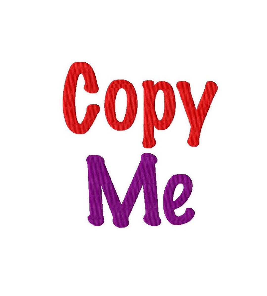 Copy Me Machine Embroidery Font - Sizes 1",2",3",4" BUY 2 Get 1 FREE - Etsy