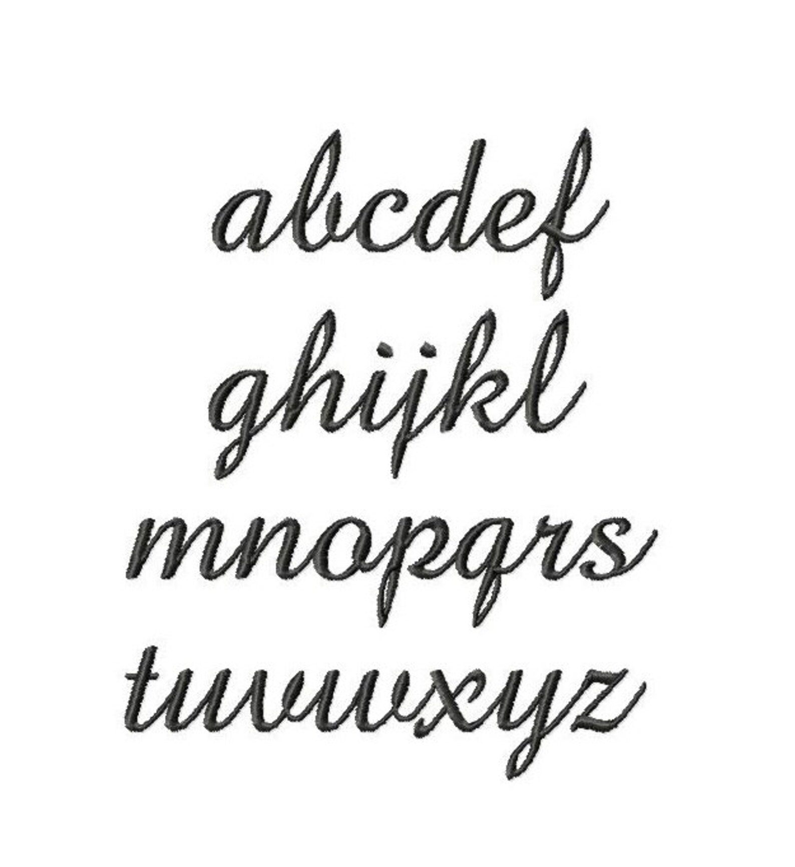 Edith Machine Embroidery Font Sizes | Etsy