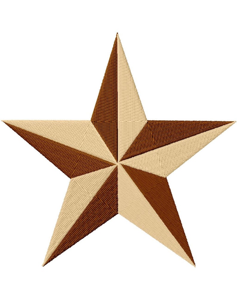 Rustic Star Machine Embroidery 13 Sizes From 1 to - Etsy
