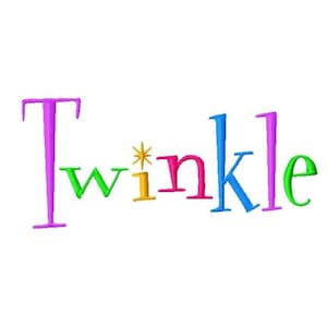 Twinkle Machine Embroidery Font - Sizes 1",2",3",4" BUY 2 Get 1 FREE - Etsy