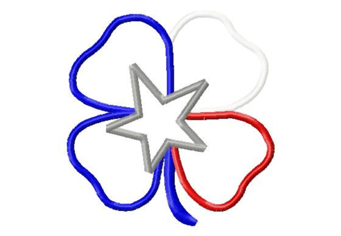Texas Clover Applique - Machine Embroidery Design - 9 Sizes - Etsy