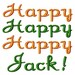 Happy Happy Happy Jack - Machine Embroidery Design - 8 Sizes - Etsy