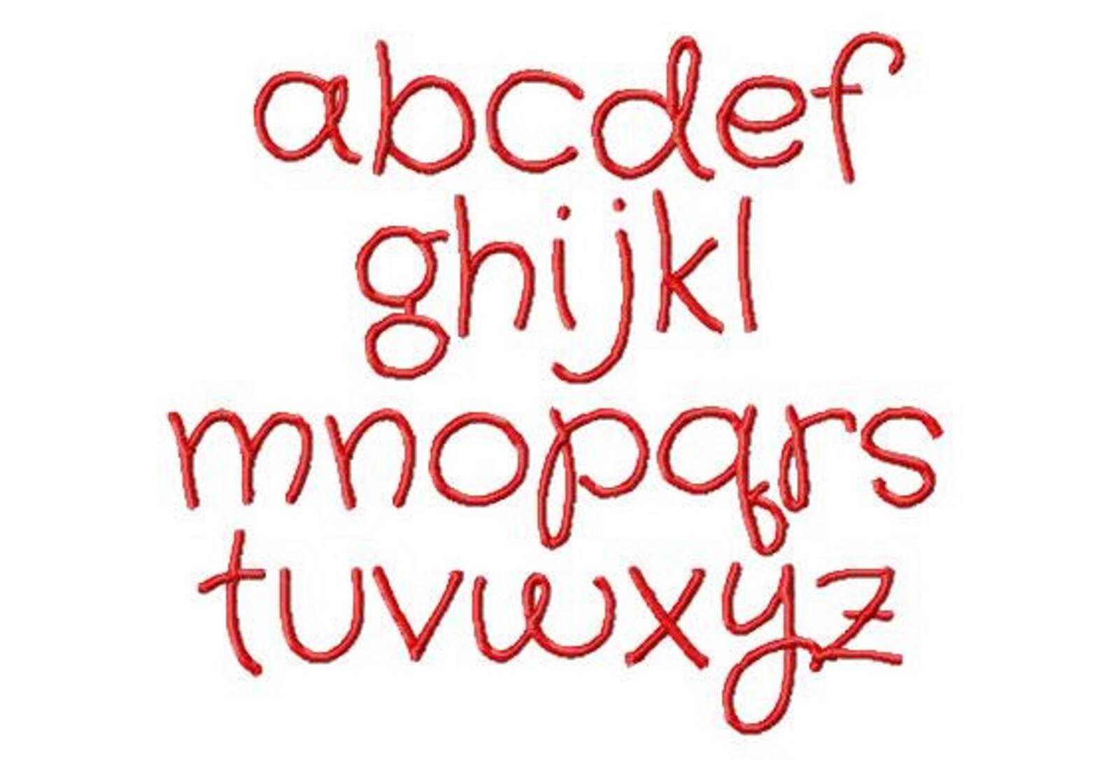 Lexi Machine Embroidery Font Sizes - Etsy