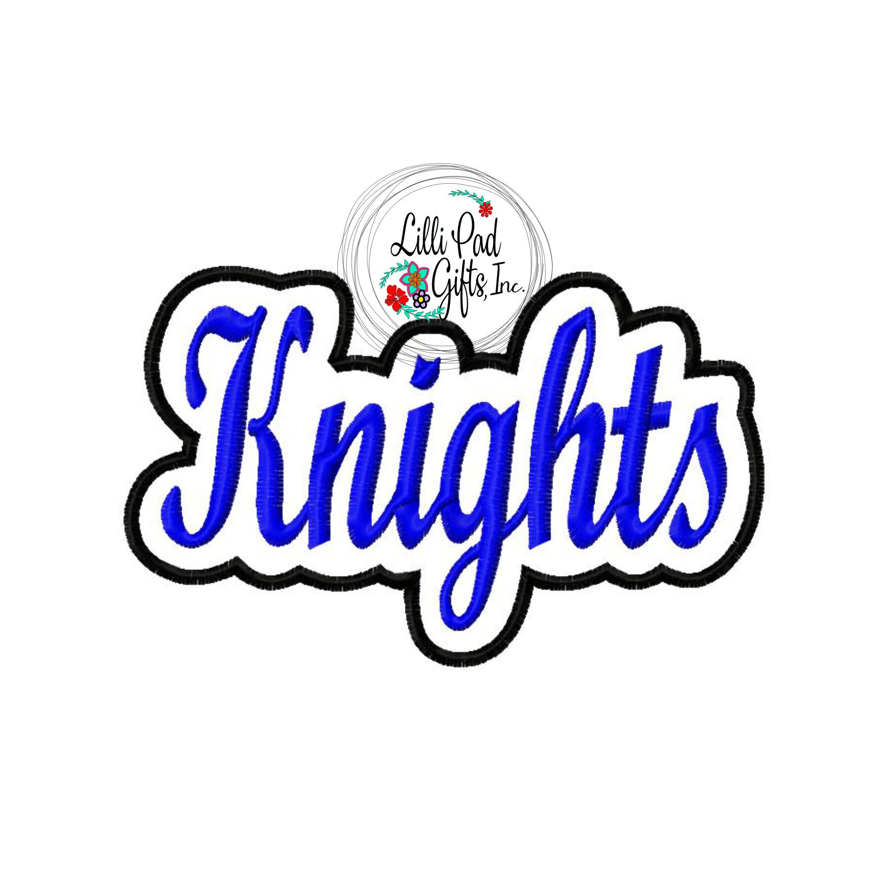 Knights Applique Embroidery Design