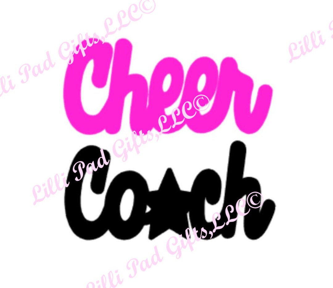 Cheer Coach Cut File Instant Download SVG and DXF for - Etsy