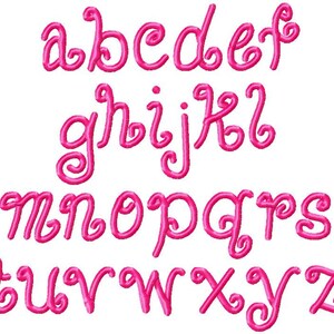 Mini Ellie Machine Embroidery Font - Sizes .5in. (half Inch) BUY 2 Get ...