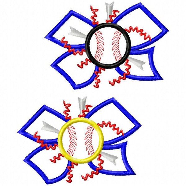 Softball Applique - Etsy