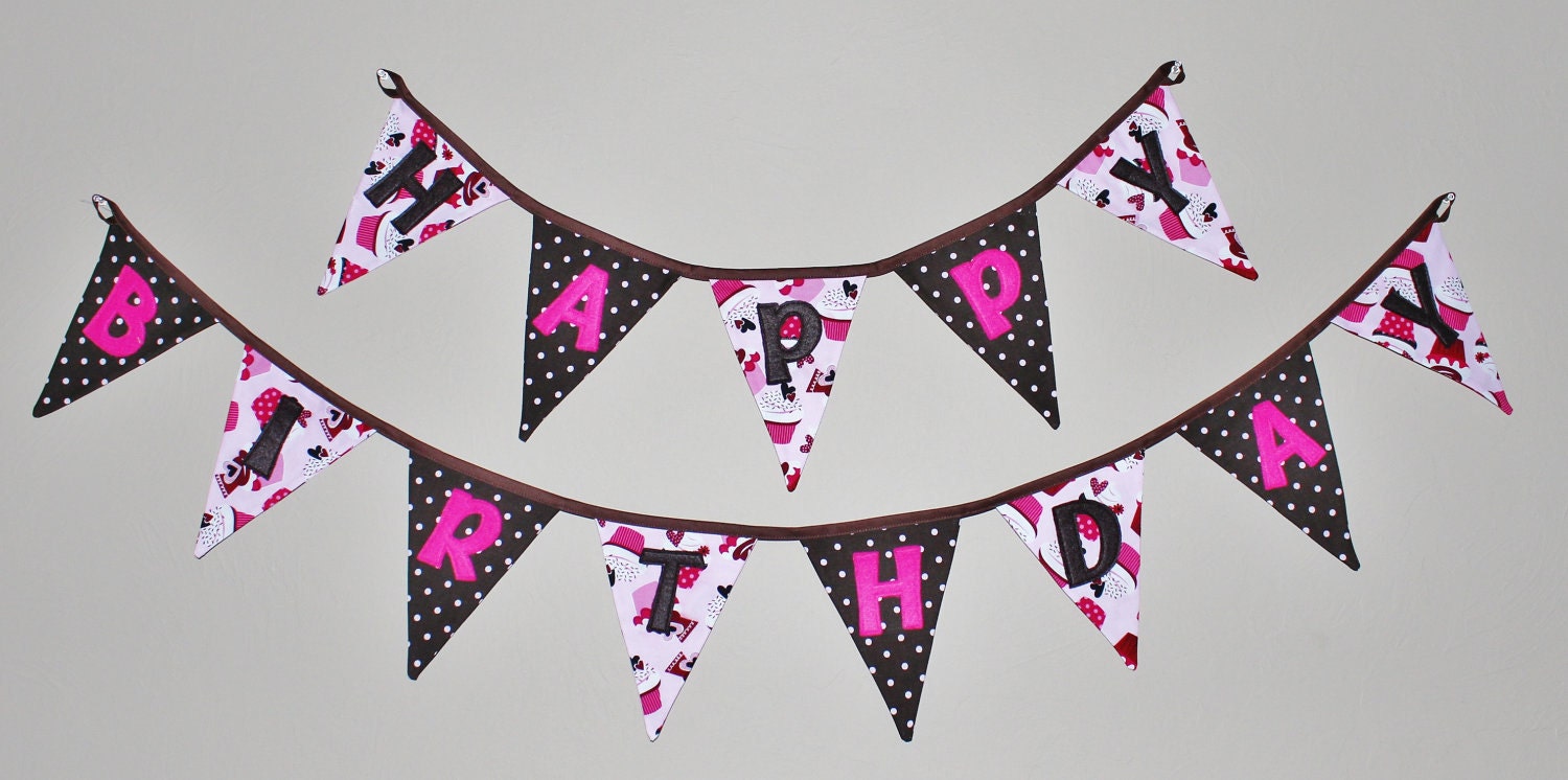 Happy Birthday Banner Pattern Directions with all Letters | Etsy