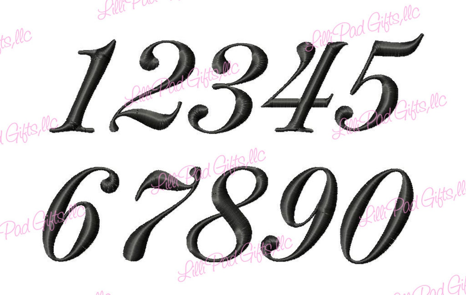 Fancy Script Machine Embroidery Font BX Sizes - Etsy