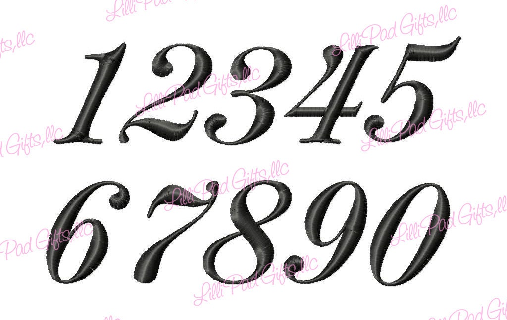 Fancy Script Machine Embroidery Font BX Sizes | Etsy