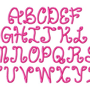 Mini Ellie Machine Embroidery Font - Sizes .5in. (half Inch) BUY 2 Get ...