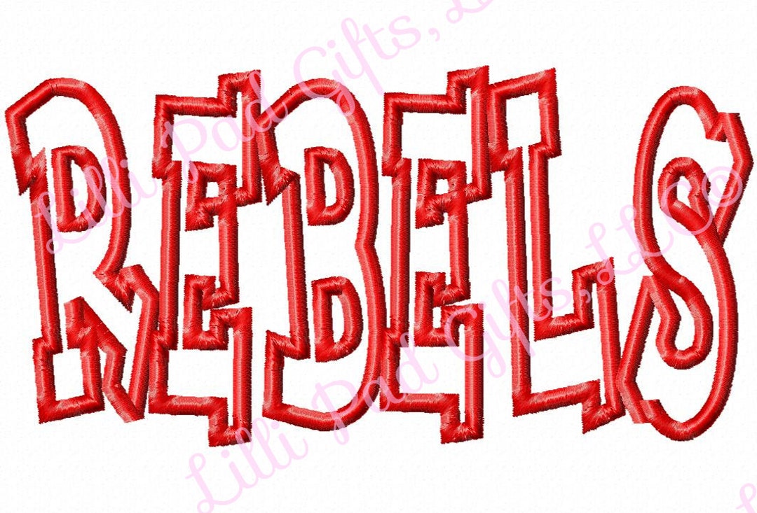 REBELS - Applique - Machine Embroidery Design - 9 Sizes - Etsy