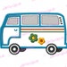 Hip Bus - Applique - Machine Embroidery Design - 4 Sizes, Bus ...