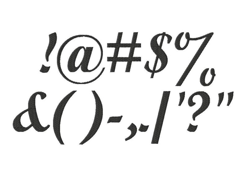 Baseball Time Script Machine Embroidery Font Sizes - Etsy