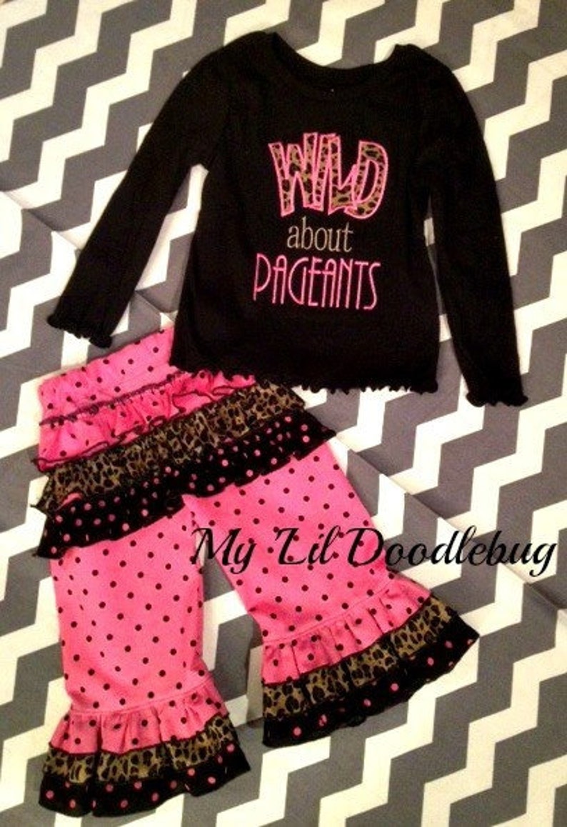 WILD About Pageants - Applique - Machine Embroidery Design - 8 Sizes ...