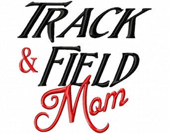 Track and Field Embroidery - Etsy