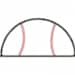 Baseball - Half - Applique - Machine Embroidery Design - 8 Sizes - 2 ...