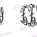 ABC Script Circle Monogram Font Sizes 2 and 3 - Etsy