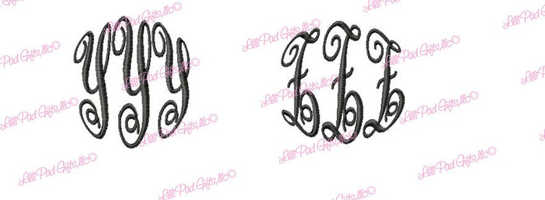 ABC Script Circle Monogram Font - BX - Sizes 4" and 5" - Machine ...