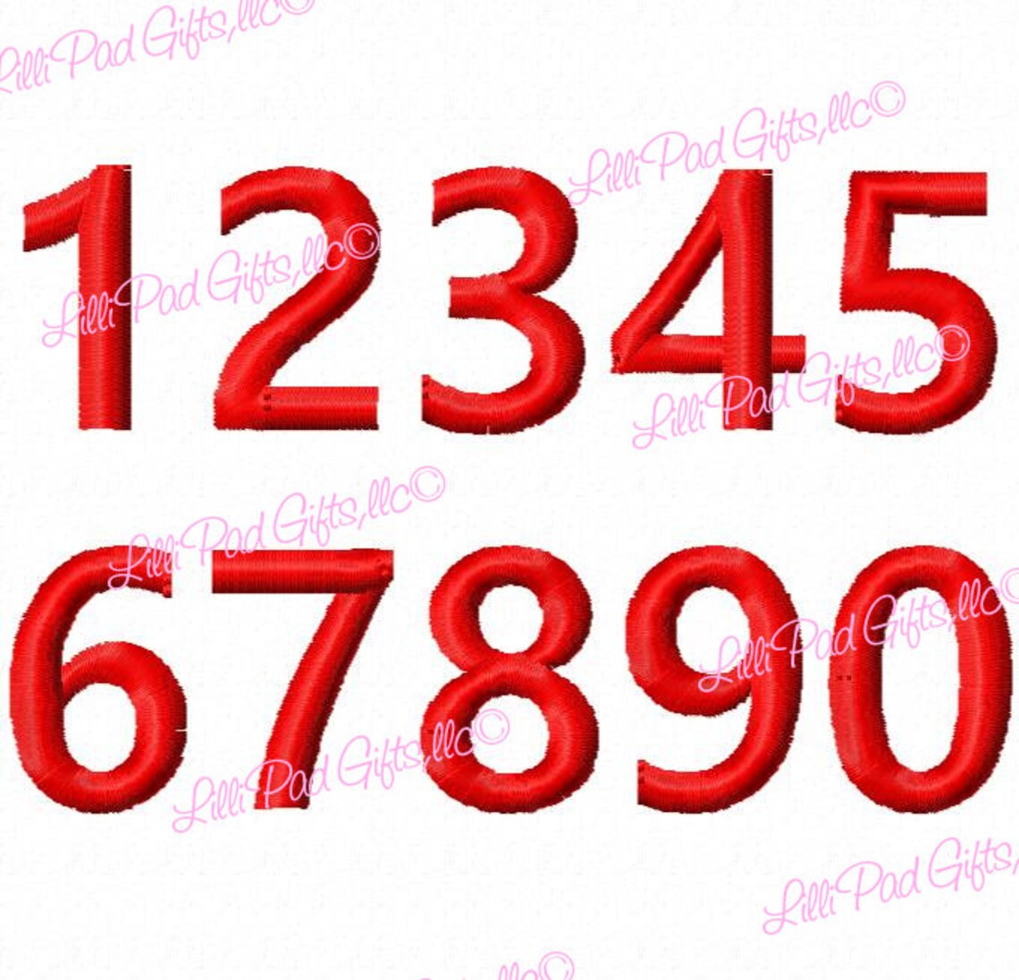 Mini Simple Block Machine Embroidery Font Sizes .5in. | Etsy