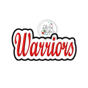 Warriors - Outline Applique - Machine Embroidery Design - 15 Sizes ...