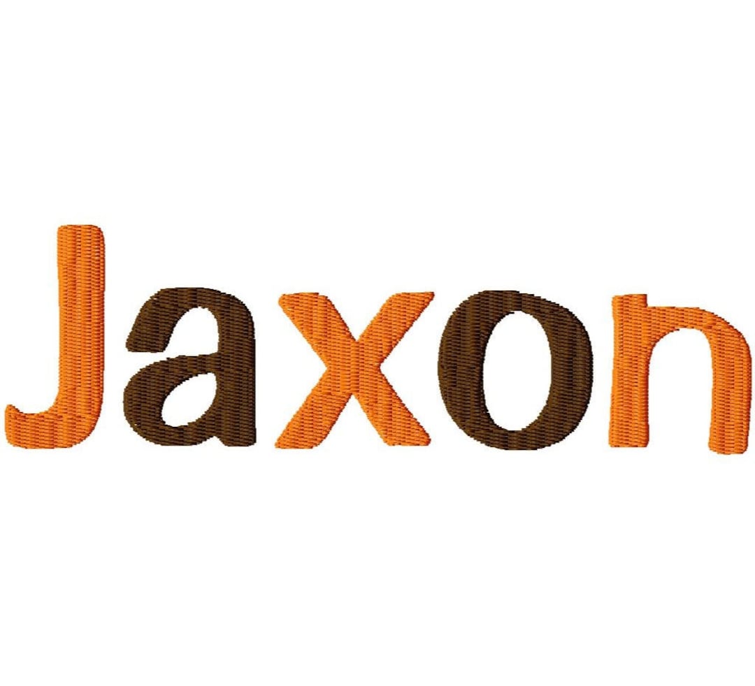 Jaxon Machine Embroidery Font - Sizes 1",2",3",4" BUY 2 Get 1 FREE - Etsy