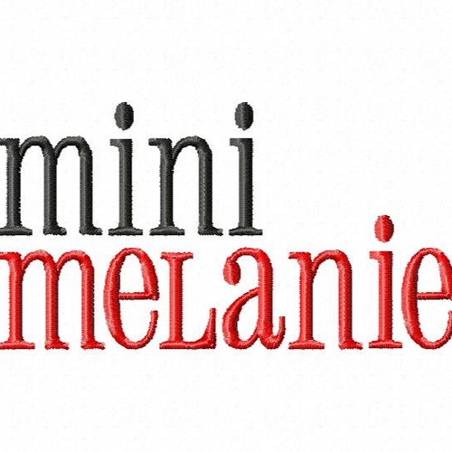 Mini Wedding Script Machine Embroidery Font Sizes .5in. - Etsy