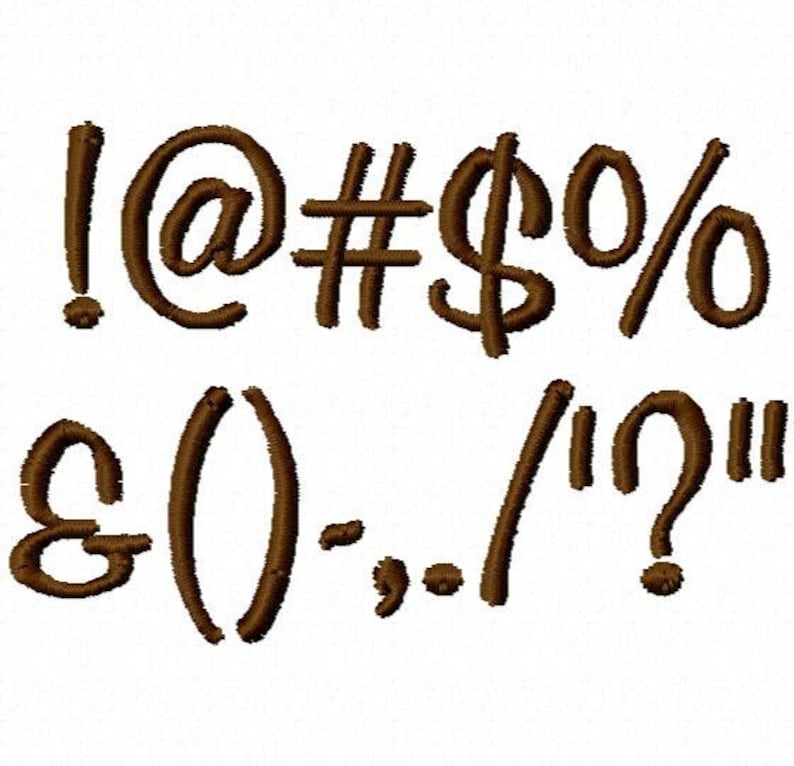 Mini Murphy Script - .5in. (half Inch) - Machine Embroidery Font - BUY ...