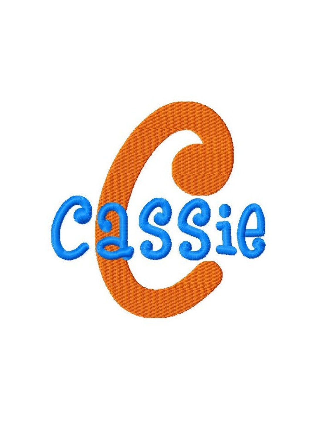 Cassie Machine Embroidery Font - Sizes 1",2",3",4" BUY 2 Get 1 FREE - Etsy
