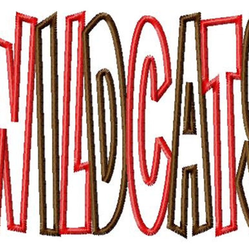 Wildcat Embroidery Design - Etsy